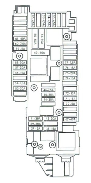 C Class W204 2008-2014 Fuse List Chart Box Location Layout Diagram – MB ...